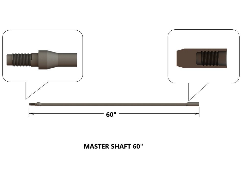 Shafts Used to Make Boring Under Hardscapes Easy - Bullet Mole